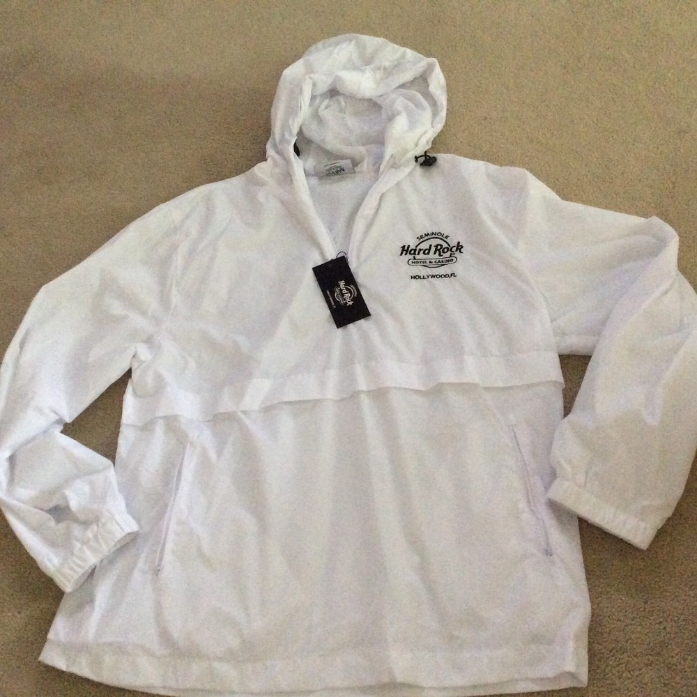 Seminole Hard Rock Hotel & Casino Logo Windbreaker Ra… - Gem